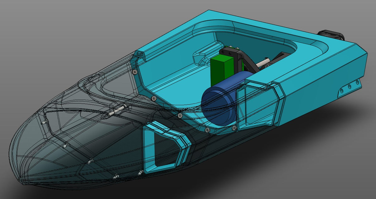 3D printed rc jet boat Ragnarok with M-JET-35 jet pump kit 55CM – RCOPWORLD
