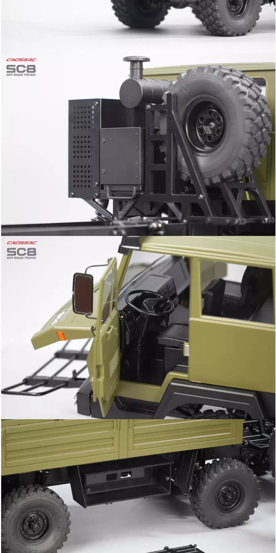 CROSSRC SC8 1/12 All Metal 8 X 8 Rc Truck KIT RTR – RCOPWORLD